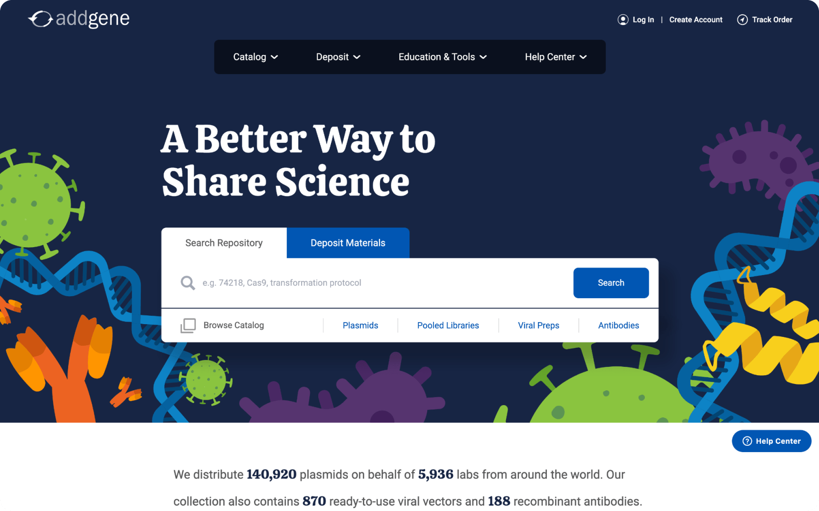 Addgene's Website Update